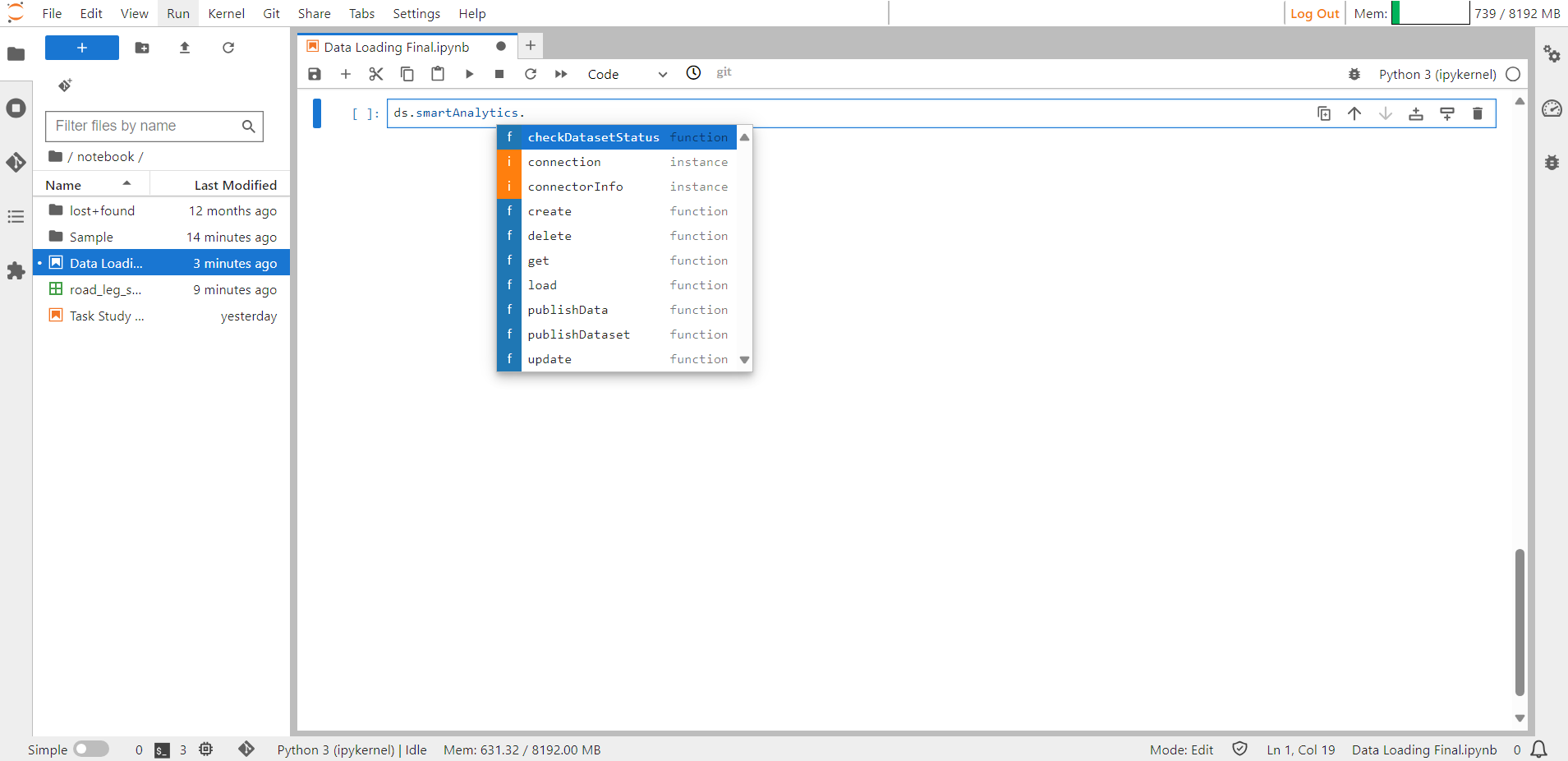 Data Loading through Notebook — ConverSight Documentation