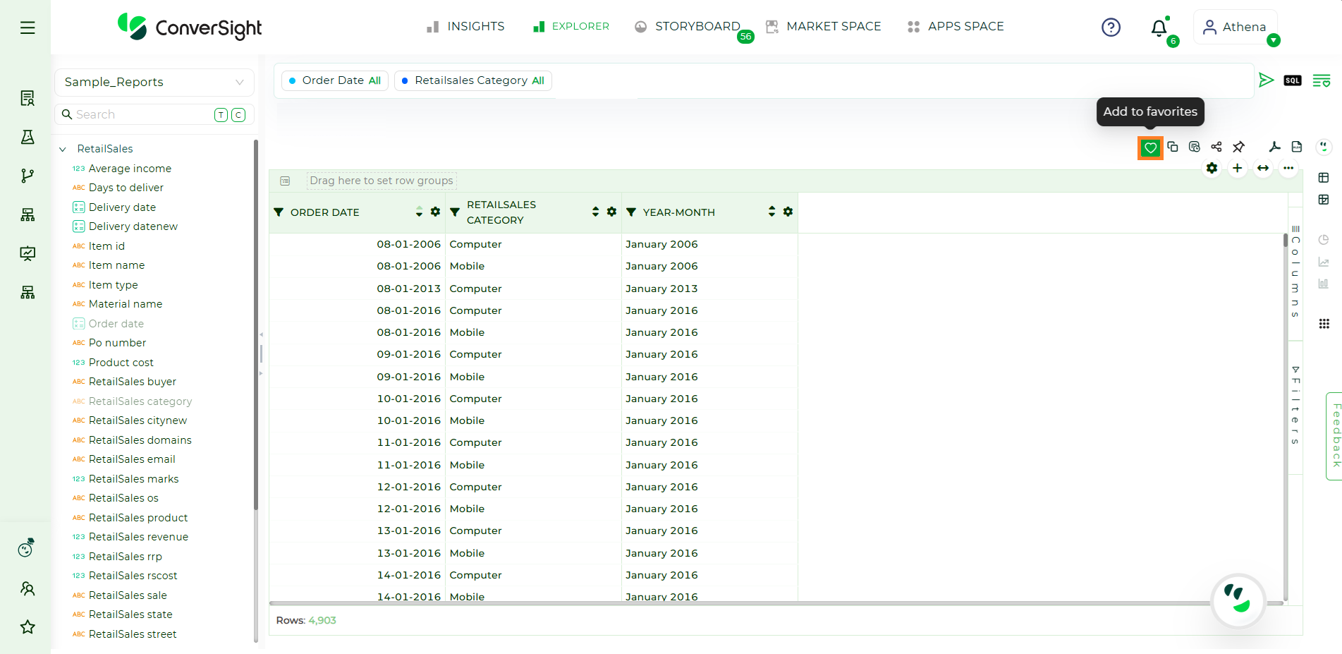 Explorer — ConverSight Documentation