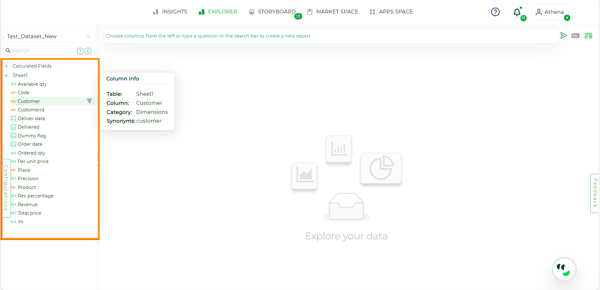 Explorer — ConverSight Documentation
