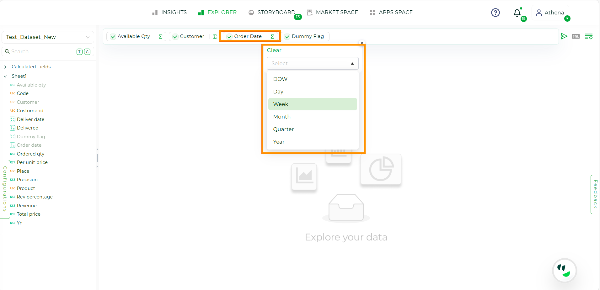 Explorer — ConverSight Documentation